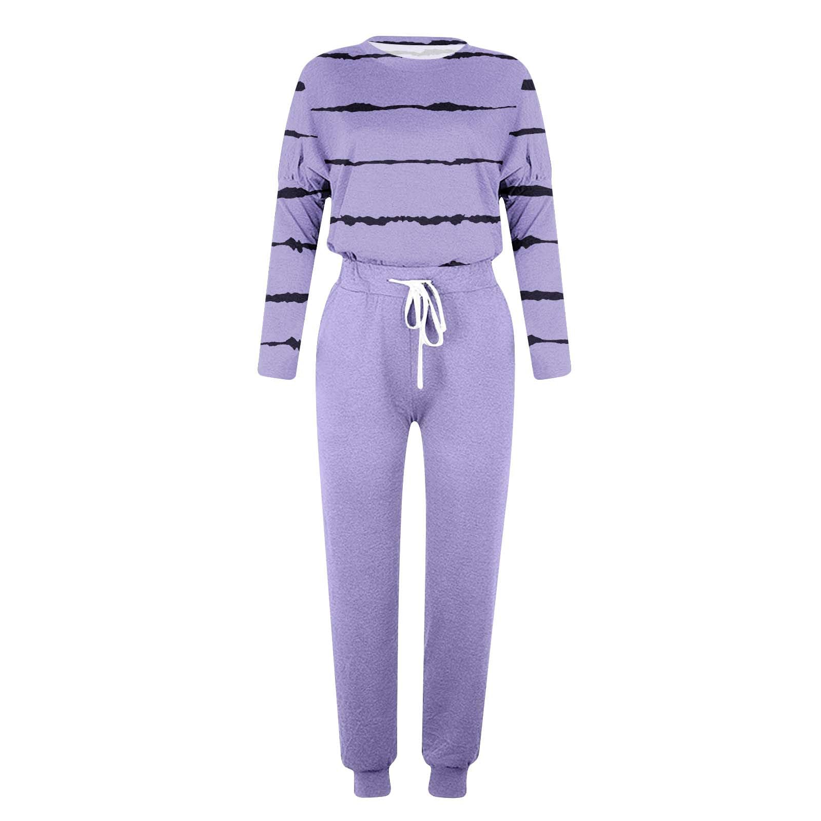 KICILVS Sweatsuits for Women Set 2 Piece Long Sleeve Crewneck Pullover Tops and Drawstring Jogger Pants Workout Tracksuits