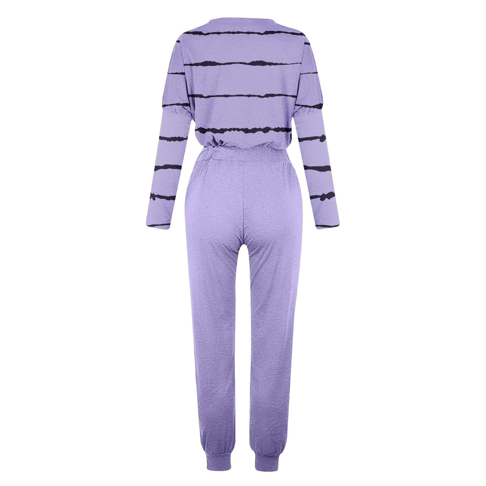 KICILVS Sweatsuits for Women Set 2 Piece Long Sleeve Crewneck Pullover Tops and Drawstring Jogger Pants Workout Tracksuits