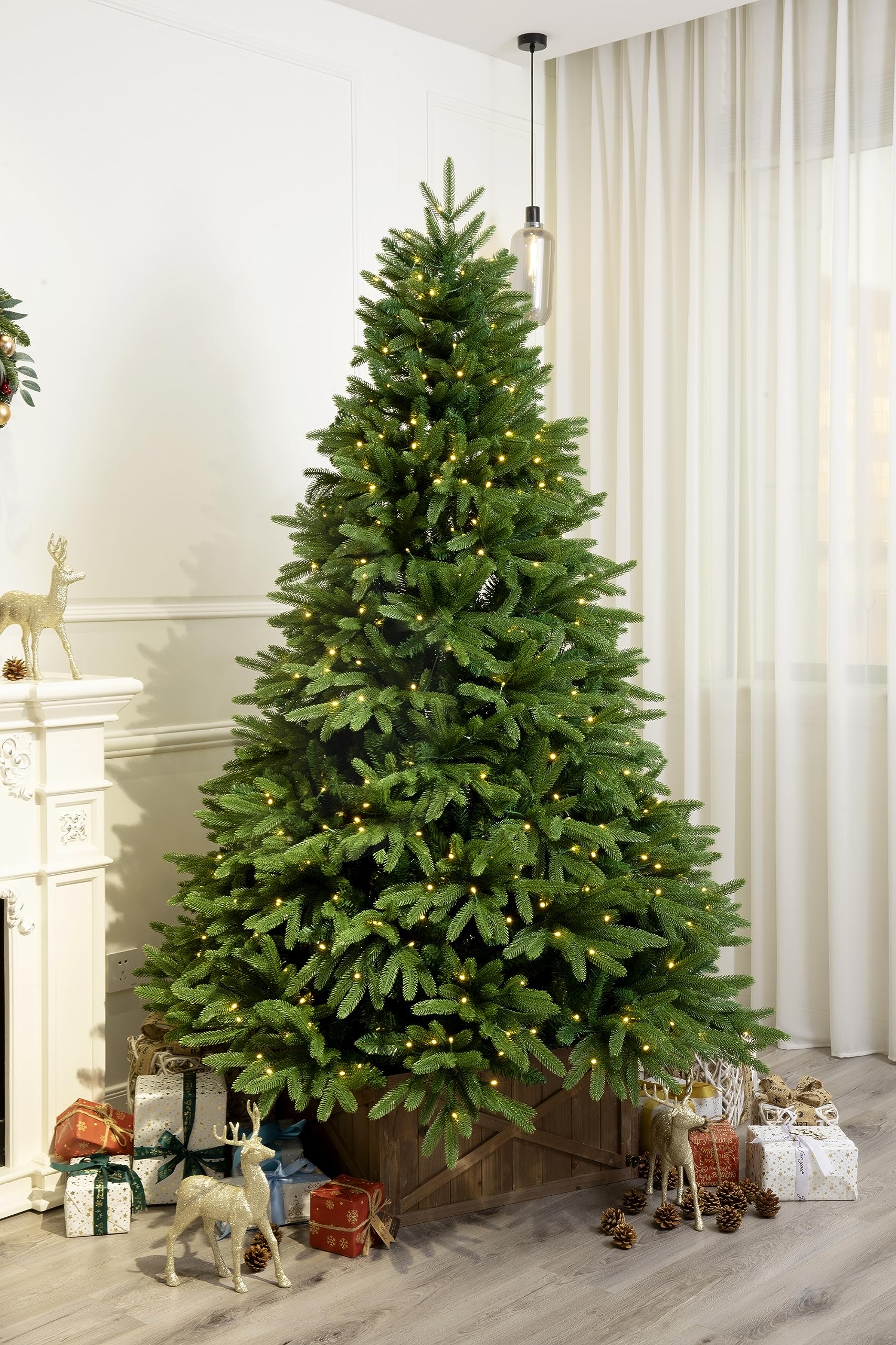 Evergreen Valley Fraser Fir Christmas Tree (6ft Pre-lit)