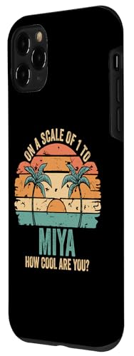 iPhone 11 Pro MIYA Cute Retro Girls Groovy MIYA Personalized Name Case