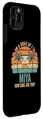 iPhone 11 Pro MIYA Cute Retro Girls Groovy MIYA Personalized Name Case