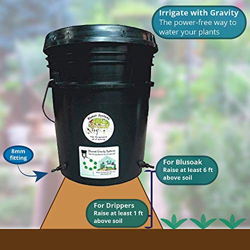 Blumat Drip System - 12 Pack Medium Deluxe Kit with Reservoir - Smart Automatic Watering System, Great for Vacation, Made in Austria