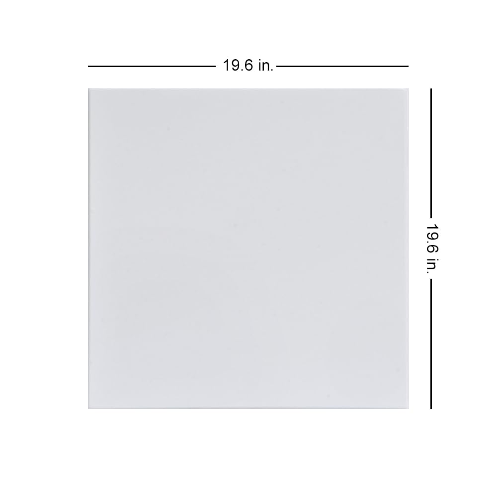 A La Maison Ceilings R22 Basic Foam Glue-up Ceiling Tile (129.6 sq. ft./Case) Pack of 48, Ultra Pure White - Satin (Behr)