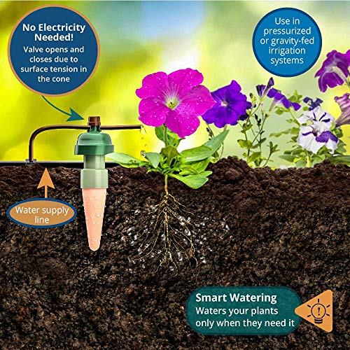 Blumat Drip System - 12 Pack Medium Deluxe Kit with Reservoir - Smart Automatic Watering System, Great for Vacation, Made in Austria