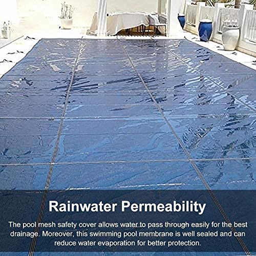 LXLA Swimming Pool Safety Cover, Winter Pool Cover for Inground Pools, Easy Clean with Rainwater Permeability, for Garden/Hotel/Engineering (Size : 3m x 10m (10ft x 33ft))