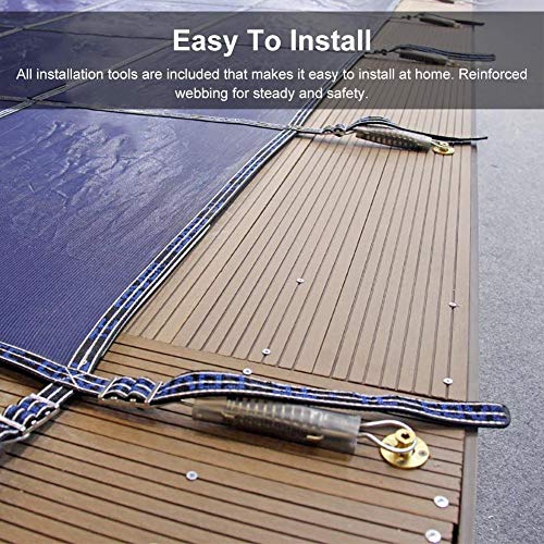 LXLA Swimming Pool Safety Cover, Winter Pool Cover for Inground Pools, Easy Clean with Rainwater Permeability, for Garden/Hotel/Engineering (Size : 3m x 10m (10ft x 33ft))