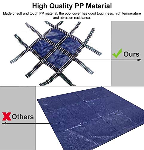 LXLA Swimming Pool Safety Cover, Winter Pool Cover for Inground Pools, Easy Clean with Rainwater Permeability, for Garden/Hotel/Engineering (Size : 3m x 10m (10ft x 33ft))