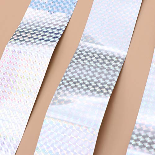 generic 10Pcs Hanging Reflective Bird Detterent Device Double Sided Reflective Tape Bird Scare Ribbon Reflective Hanging Spinners Keep Birds Away from Your Garden Farm