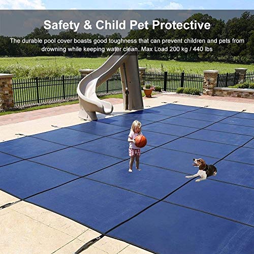 LXLA Swimming Pool Safety Cover, Winter Pool Cover for Inground Pools, Easy Clean with Rainwater Permeability, for Garden/Hotel/Engineering (Size : 3m x 10m (10ft x 33ft))