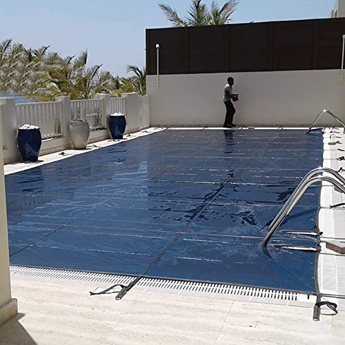Covers Rectangular In Ground Pool Safety Blue Mesh, Outdoor Garden Yard Fallen Leaves Net, Easy Installation, 1/2/3/4/5/6/7/8 m (Size : 400×600cm/13×19ft)