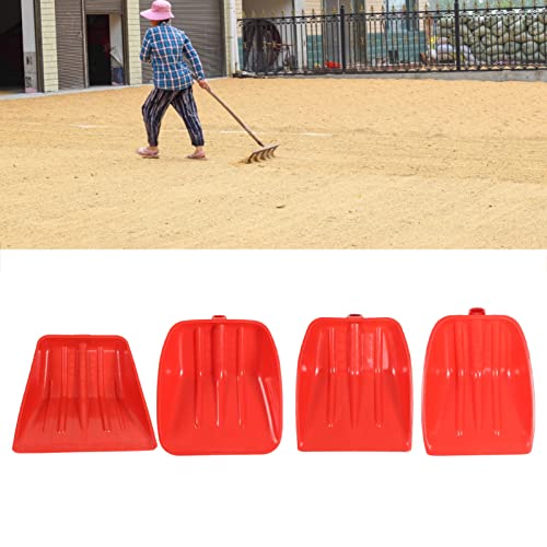 Plastic Garden Shovel Snow Shovel Red Thickened PP Plastic Wear Resistant Kids Safe Shovel for Garden Snow Removal Tool(1501-5)