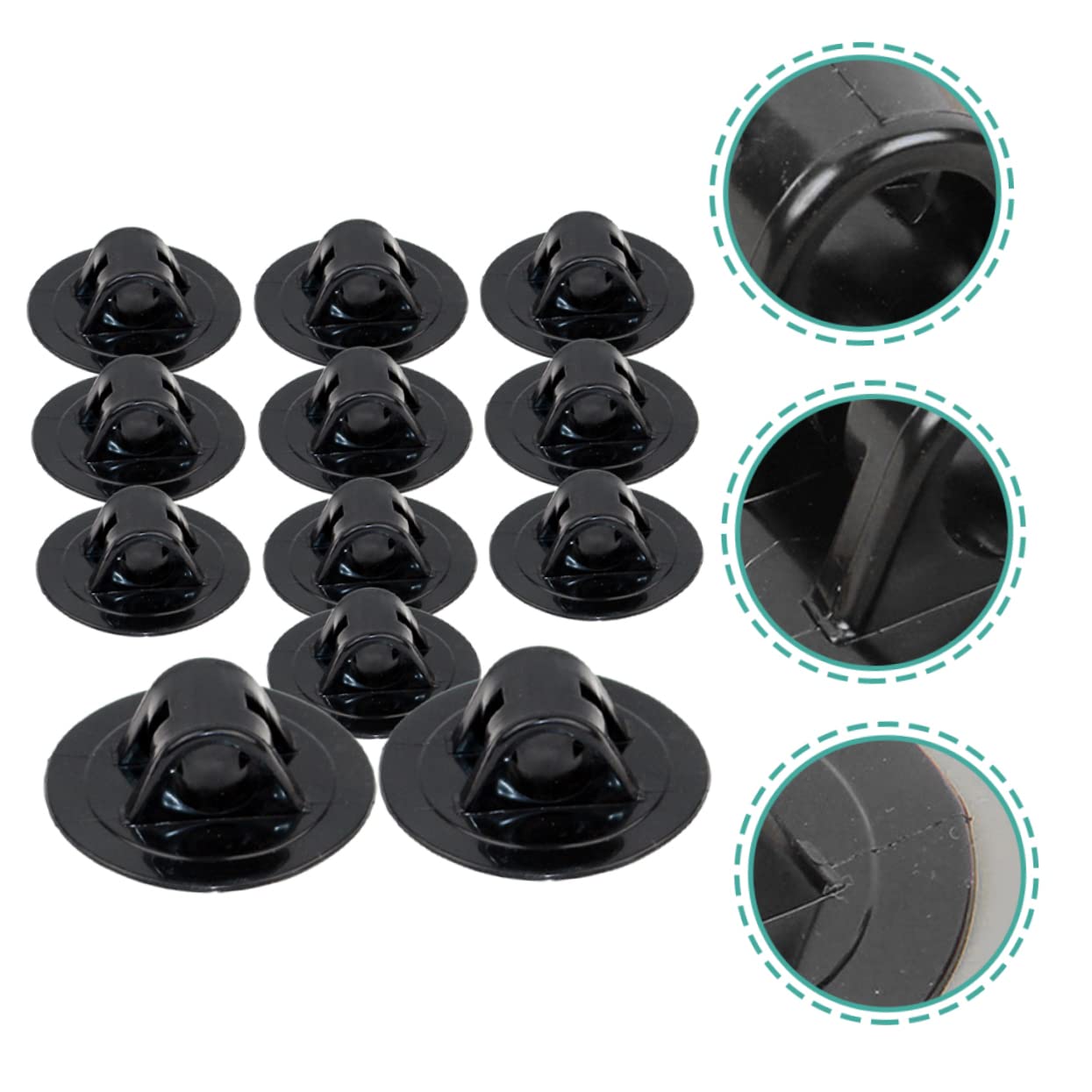 BESPORTBLE Engine Stand 12Pcs Motor mount boat Mount Accessories kayak motor stand holder bracket inflatable boat kayak engine fixed buckle fishing boat kayak accessory Buckle motor