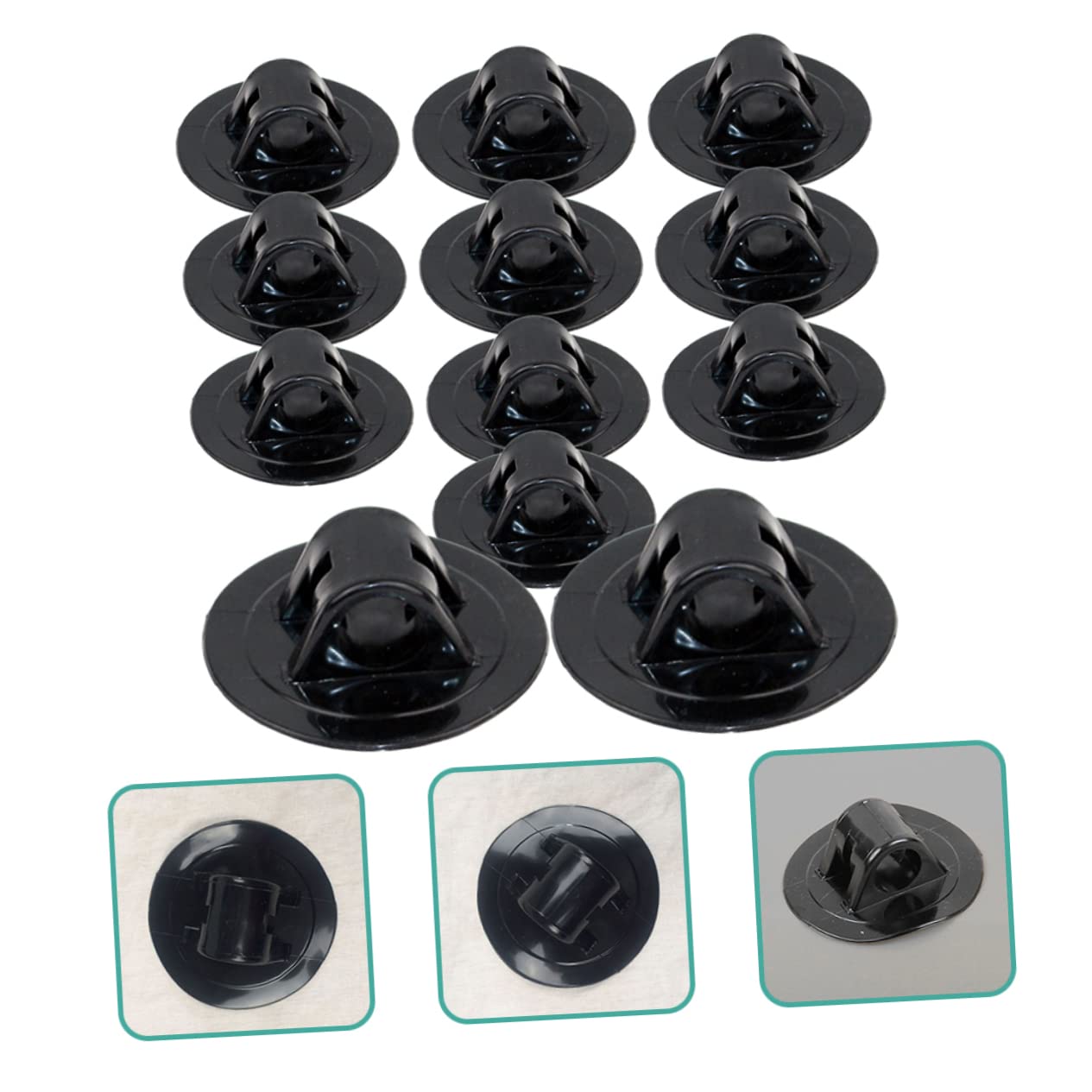 BESPORTBLE Engine Stand 12Pcs Motor mount boat Mount Accessories kayak motor stand holder bracket inflatable boat kayak engine fixed buckle fishing boat kayak accessory Buckle motor