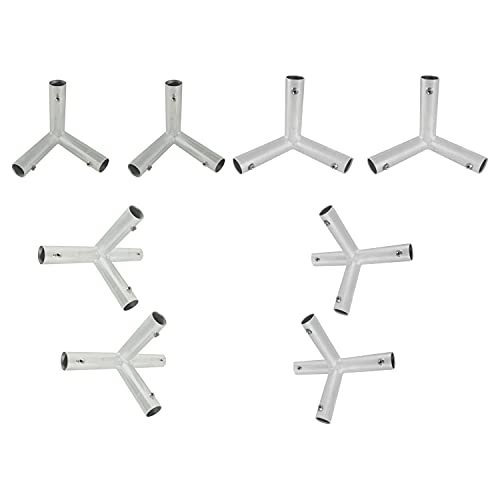 Simond Store Canopy Fittings Kit for 10’X 30’ Frame Slant Roof, Low Peak Connectors for Carport Frame Boat Shelter Outdoor Canopies Party Tents Garage Batting Cage Garden Shade