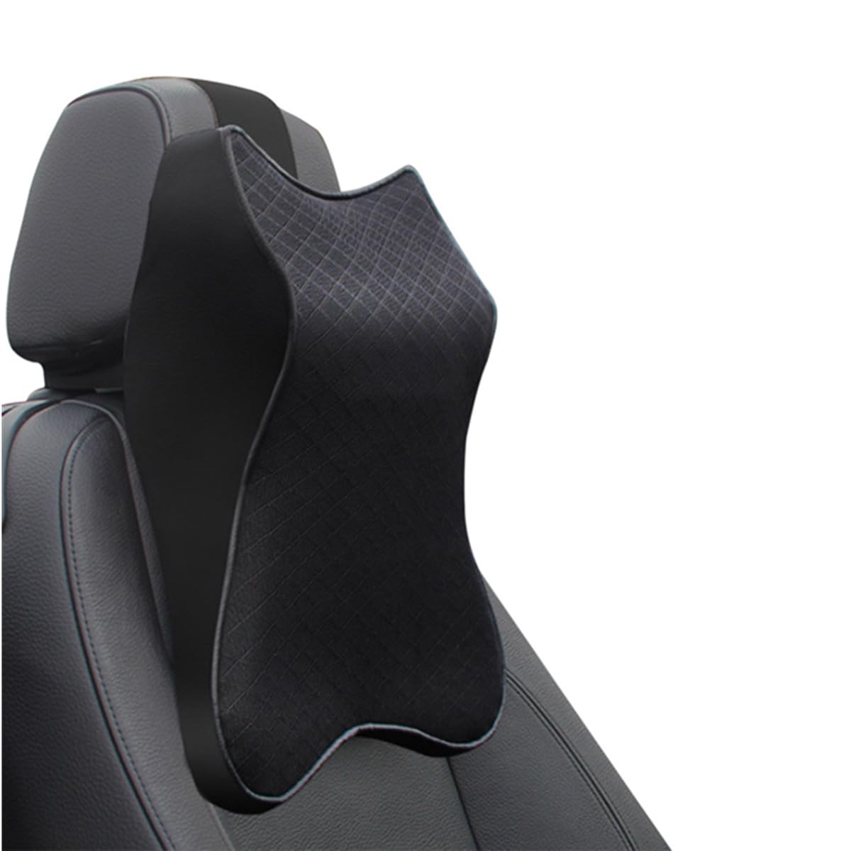 VISTABLUE Car Headrest Pillow, Car Neck Pillow for Car 100% Pure Memory Foam Neck Pillow with Breathable Removable Cover, Travel Car Neck Support Pillow for Neck Pain Relief
