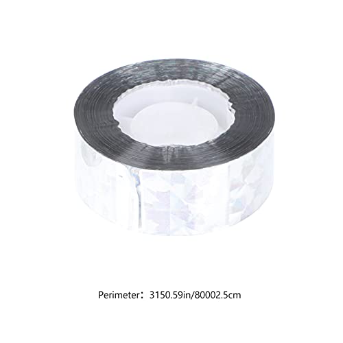 Cabilock 2Pcs Bird Tape Ribbon Tape Double Sided Reflective Tape Garden Backyard Reflective Tape for Protecting Plant