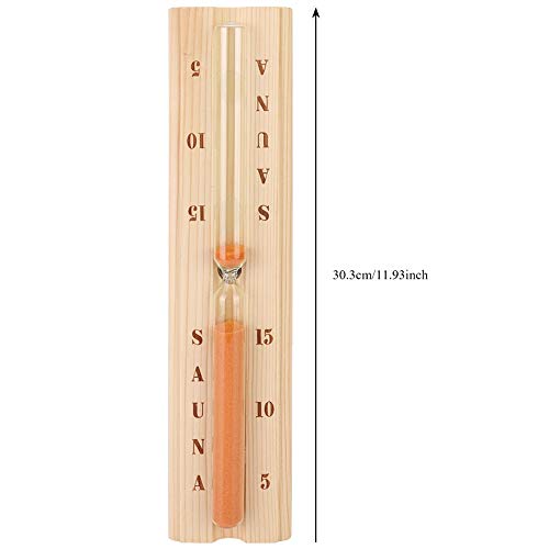 Zerodis Sauna Hourglass Clock, Sauna Timer, Accurate Running Time Home Decoration for Coffee House Restaurant Playing Games Garden Parks