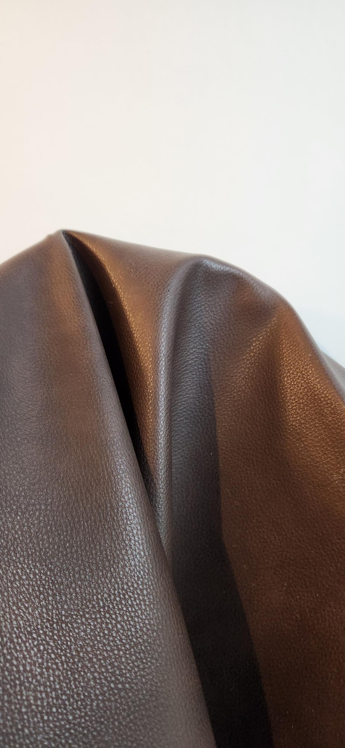 NAT Leathers | Pebblegrain Vegan Leather PU (Peta Approved Vegan) | 1 Yard (36 inch x 54 inch) Cut by Yard | Synthetic Pleather 0.9 mm Upholstery | 36"x54" (Cacao Brown)