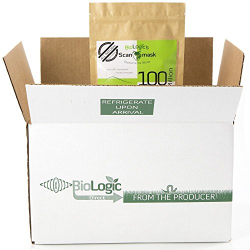 BioLogic Scanmask Beneficial Nematodes, Steinernema feltiae Sf Nematodes for Natural Insect Pest Control (100 Million with Applicator)