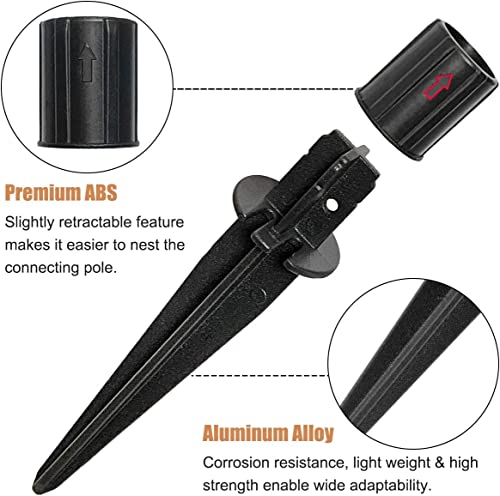 Metal Stake Solar Lights Replacement Spike (6PCS)…