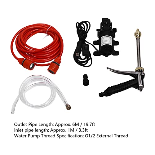 Demeras Electric Pressure Washer Pump, Intelligent 12V Pressure Washer Portable for Roofs for Gardens