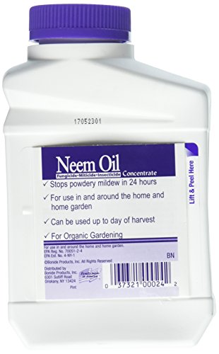 Bonide 037321000242 Neem Oil Fungicide Miticide Insecticide Concentrate 16 fl. oz, 1 Pt, Multi