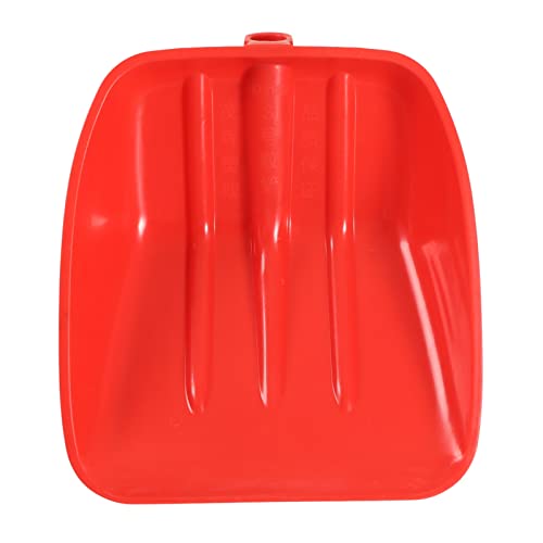 Plastic Garden Shovel, Red Easy To Install Snow Shovel for Rubbish for Fallen Leaves(41 X 37cm / 16.1 X 14.6in)