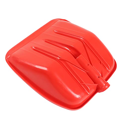 Plastic Garden Shovel, Red Easy To Install Snow Shovel for Rubbish for Fallen Leaves(41 X 37cm / 16.1 X 14.6in)