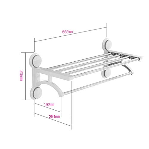 LIRUXUN Towel Rack Towel Bar with Hook Angle Hand Towel Rack, Metal Towel Bar, Wall-Mounted Towel Holder Organizer Towel Shelf,for Bathroom Kitchen