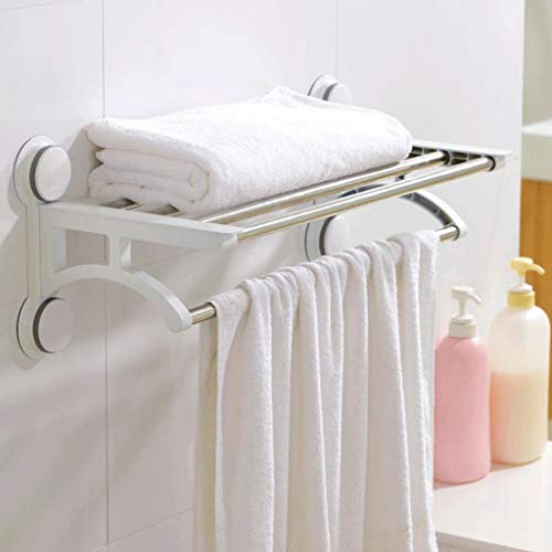 LIRUXUN Towel Rack Towel Bar with Hook Angle Hand Towel Rack, Metal Towel Bar, Wall-Mounted Towel Holder Organizer Towel Shelf,for Bathroom Kitchen
