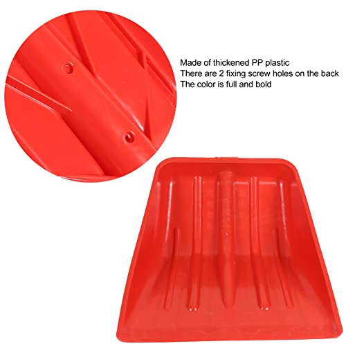 Plastic Garden Shovel Snow Shovel Red Thickened PP Plastic Wear Resistant Kids Safe Shovel for Garden Snow Removal Tool(1501-1)