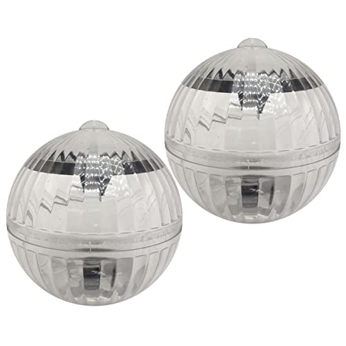 OSALADI Outdoor Toy 2pcs Pathway Globe Garden Color Lake Lawn Decorative Beach Solar Light Powered Tub Decoratvie Party Float for Pond Lights, Changing Floating Park Pool Led Glow Led Toys