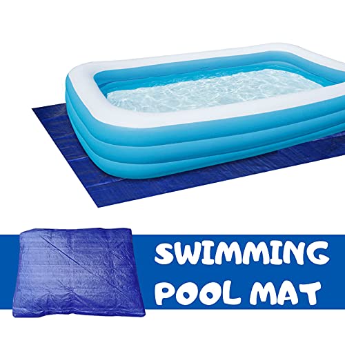 Pinklove Rectangular Swimming Pool Cover, Fits 1.85x1.5m Inflatable Rectangle Family Pool Cover Dustproof Square for Garden Outdoor Paddling Family Pools Protector