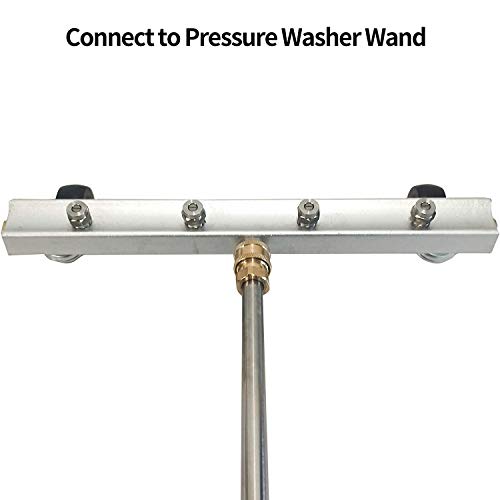 Xiny Tool Pressure Washer Undercarriage Cleaner, Under Car Washer Water Broom with 13 Inch Extension Wand and 45-Degree Angled Wand, 4000 PSI