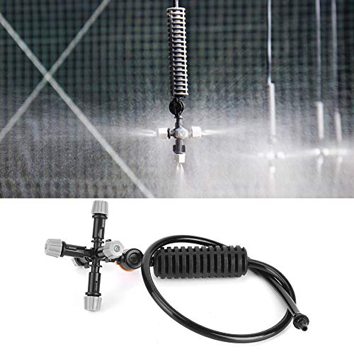 Shanrya 5-Head Nozzle Spray, Micro Irrigation System, Mist Cool Nozzle Roof Cooling for Garden Irrigation