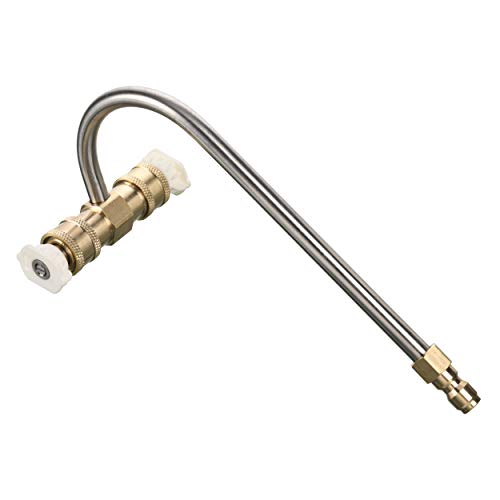 Tool Daily Gutter Cleaner Attachment for Pressure Washer, with 4 Nozzles Tips, 1/4 Inch Quick Connect, 4000 PSI