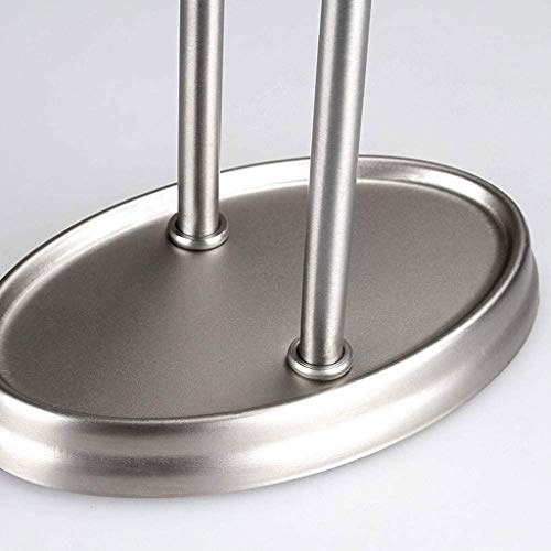 LIRUXUN Silver Hand Towel Holder, Free Standing Towel Rack, Stainless Steel Necklace Holder Jewelry Organizer Bracelet Display Stand