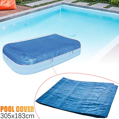Paddling Pools Inflatable Pool Family For Garden Swimming Cover Outdoor Tools & Home Improvement Small Pool Floats for Kids 3-10 (Blue, One Size)
