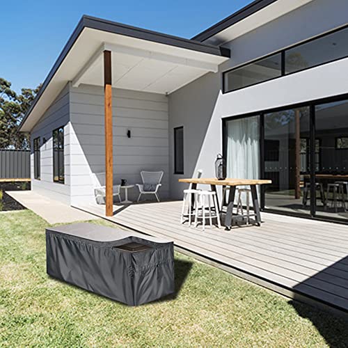 Outdoor Storage Box Cover Waterproof Outdoor Furniture Winter Cover for Garden Deck Box Container