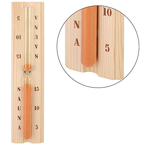 GLOGLOW Sauna Timer, Sauna Hourglass Clock, Long Service Life Restaurant Home Decoration Parks Playing Games Bathroom for Garden