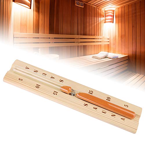 GLOGLOW Sauna Timer, Sauna Hourglass Clock, Long Service Life Restaurant Home Decoration Parks Playing Games Bathroom for Garden