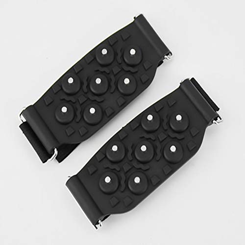 Universal Strap Grippers Spikes Winter Boots Grips Metal Studs Shoes Snow Patio Lawn & Garden Cooking Utensils Holder Wood (AS SHOW, One Size)