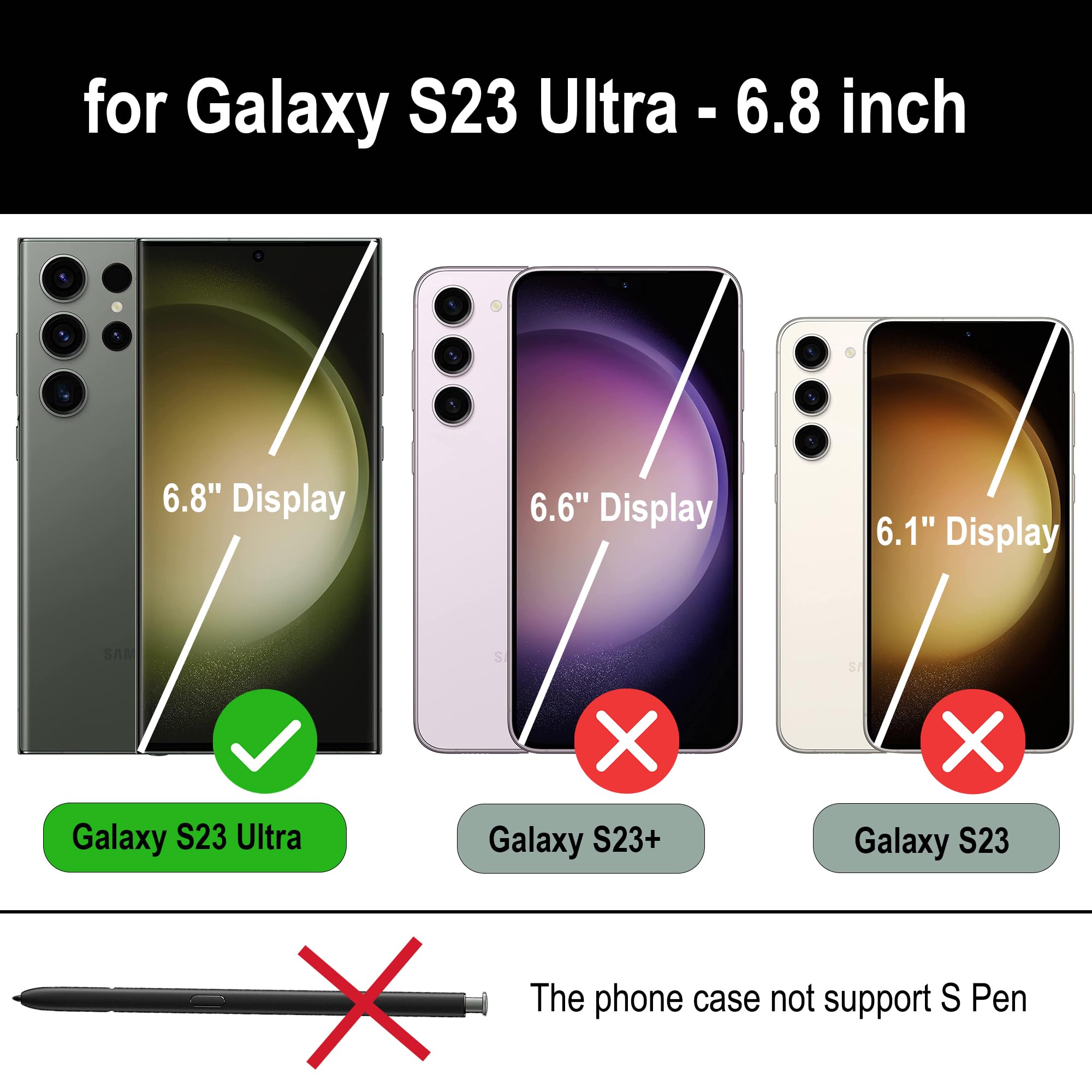 DKDKSIP for Samsung Galaxy S23 Ultra Wallet Case for Women, [Wireless Charging] [RFID Blocking] [12 Card Holder], Leather Detachable Magnetic Strap Phone Case for Galaxy S23 Ultra 6.8", Purple