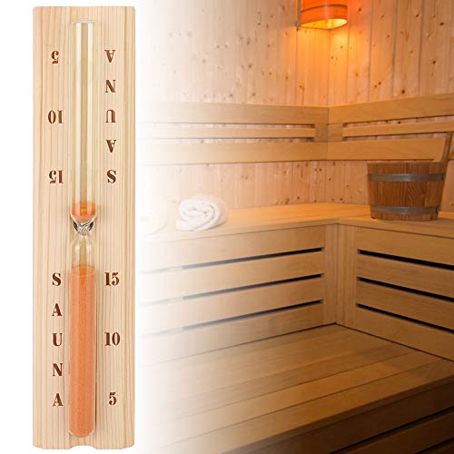 GLOGLOW Sauna Timer, Sauna Hourglass Clock, Long Service Life Restaurant Home Decoration Parks Playing Games Bathroom for Garden