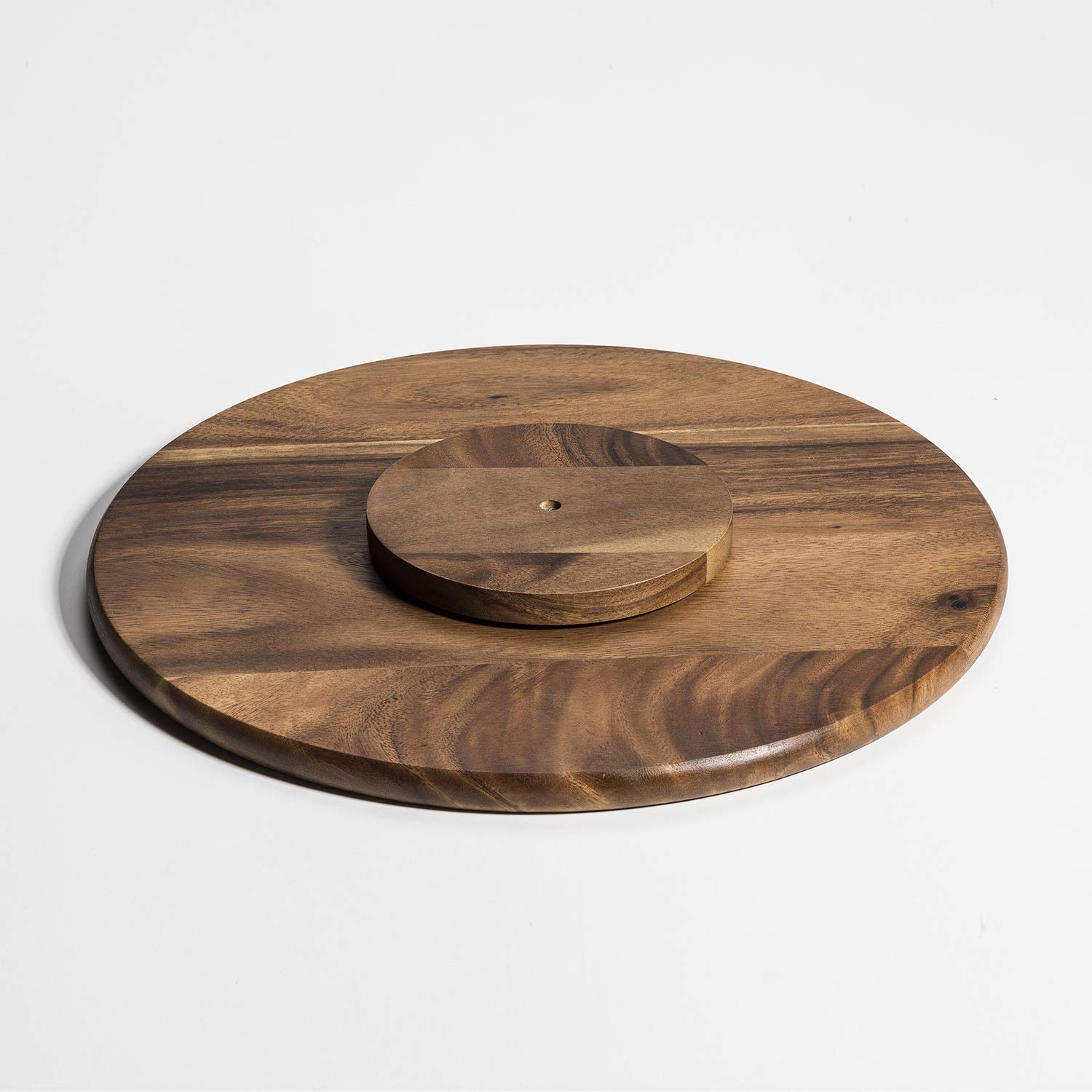 Kalmar Home Acacia Wood 15-Inch Lazy Susan