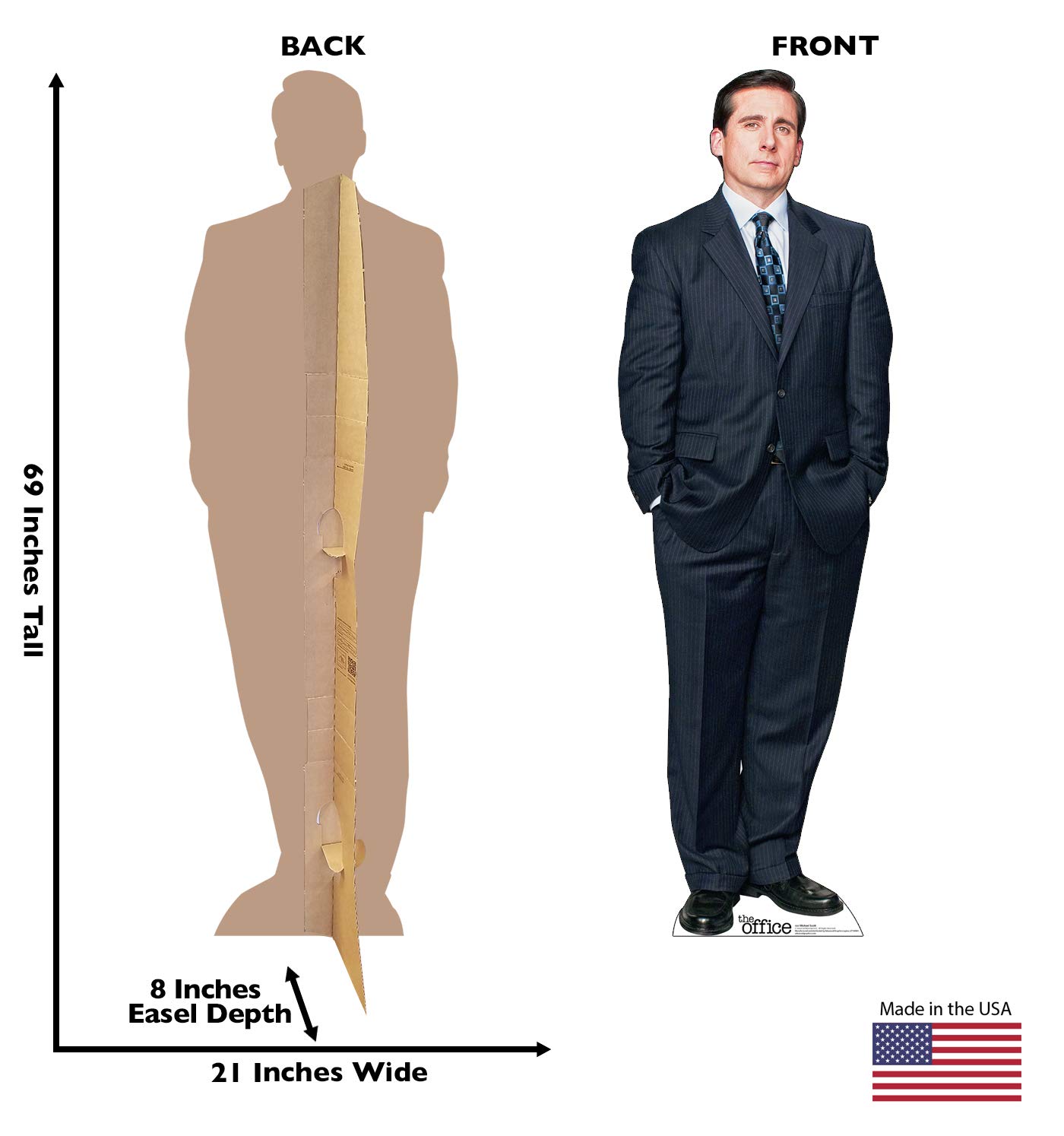 Advanced Graphics Michael Scott Life Size Cardboard Cutout Standup - The Office (TV Series)
