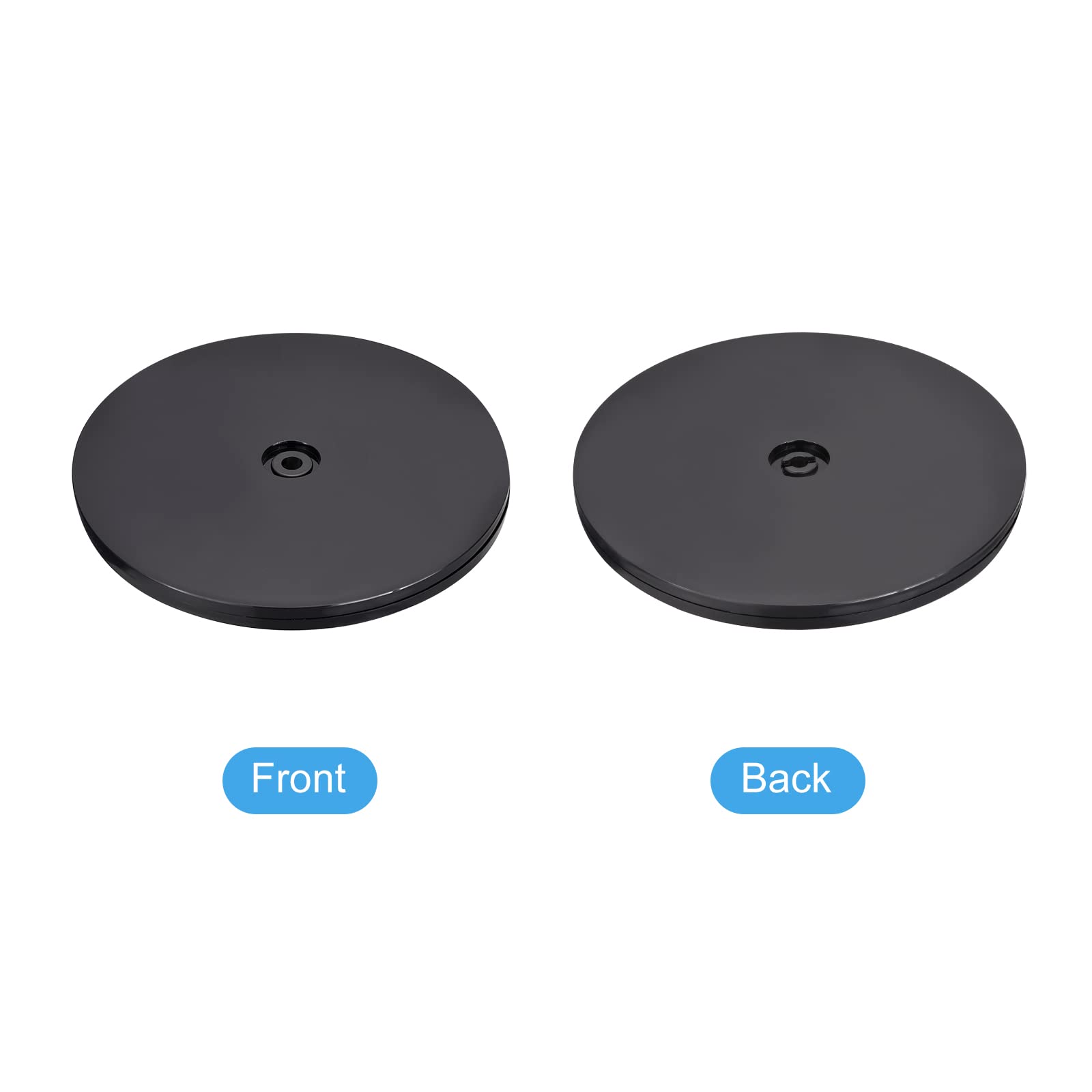 MECCANIXITY 7inch Rotating Swivel Stand with Steel Ball Bearings Lazy Susan Base Turntable for Kitchen Corner Cabinets, Black