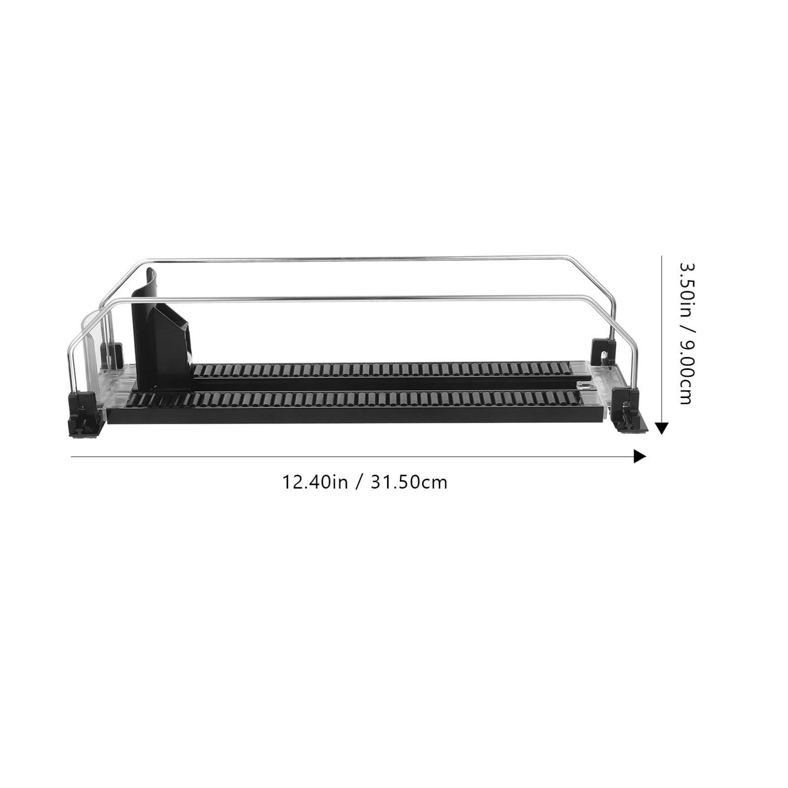UKCOCO Supermarket Shelf Pusher Beverage Shelf Glide Fridge Bottle Can Organizer (300-310MM )