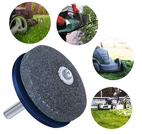 S SATC 6 Pack Lawn Mower Blade Sharpener Universal Multi-Sharp Lawn Too for Any Power Drill or Hand Drill Sharpening Stone Mower Tools