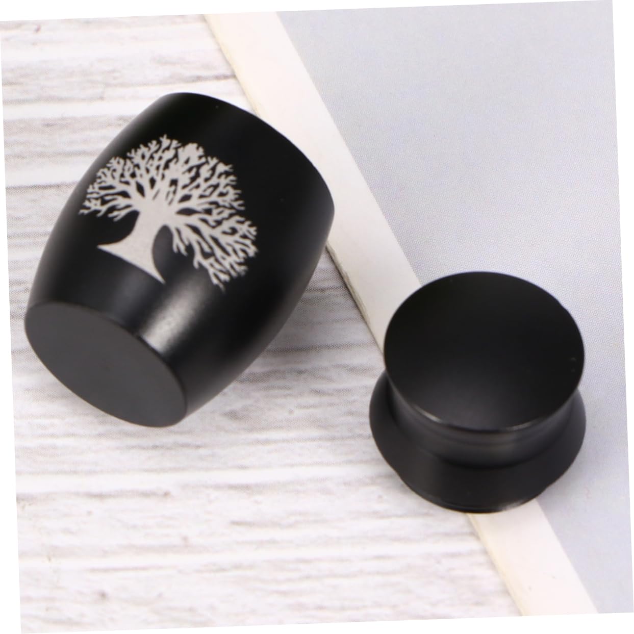 DECHOUS Stainless Steel Urn Pet Cinerary Urn Printed Cremation Urn Decent Pet Funeral Casket Commemorative Casket